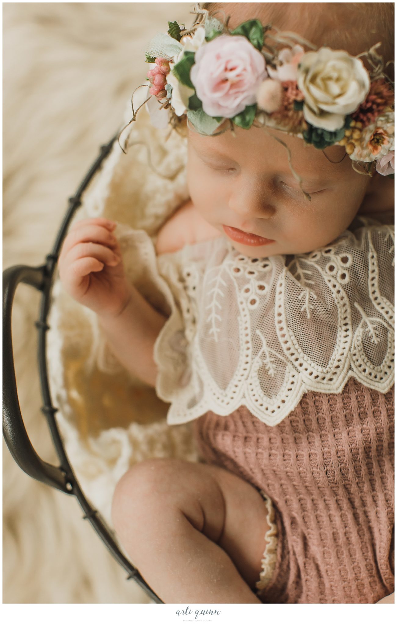 Baby Girl Newborn Photo Shoot